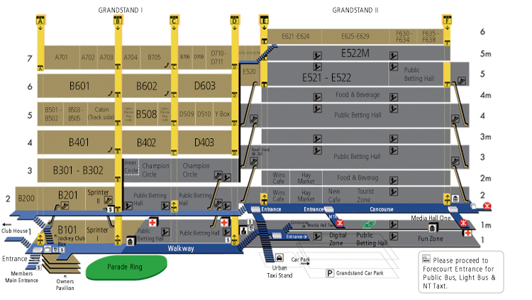 Sha Tin Racecourse - Driving and Parking - Membership - The Hong Kong ...